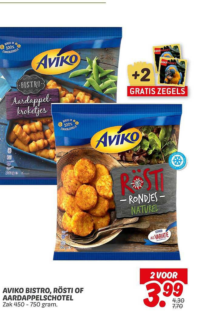 Aviko Bistro, Rösti Of Aardappelschotel Aanbieding bij Dekamarkt ...