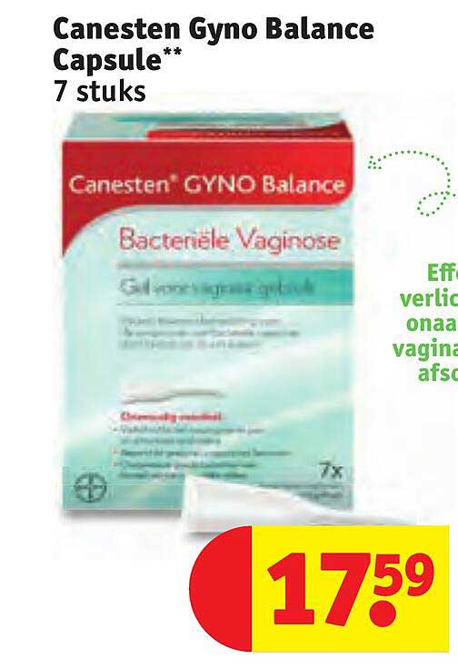 Canesten Gyno Balance Capsule** aanbieding bij Kruidvat