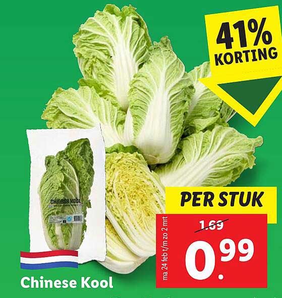 Chinese Kool Aanbieding bij Lidl - FolderFeest.nl