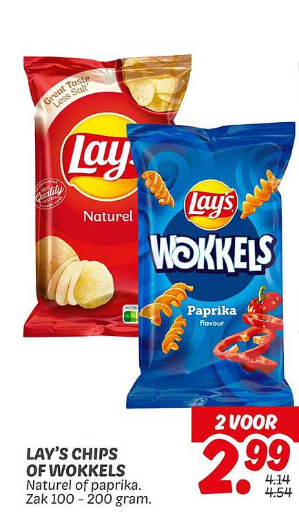 Lay's Chips Of Wokkels aanbieding bij Dekamarkt