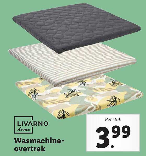 Livarno Home Wasmachine-Overtrek Aanbieding bij Lidl - FolderFeest.nl