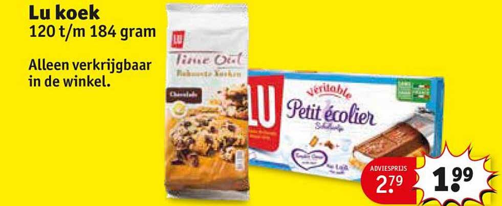Lu Koek aanbieding bij Kruidvat