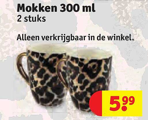 Mokken 300 Ml aanbieding bij Kruidvat
