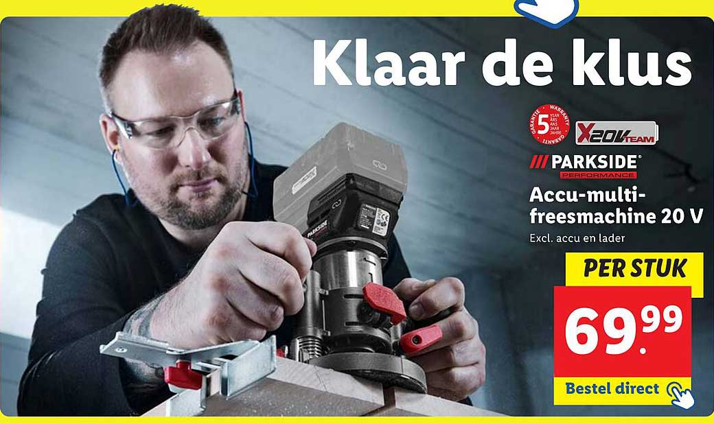 Parkside Accu-Multi-Freesmachine 20 V aanbieding bij Lidl