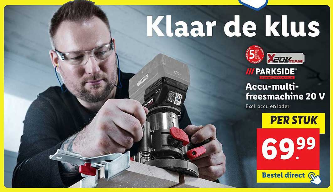 Parkside Accu-Multi-Freesmachine 20 V aanbieding bij Lidl
