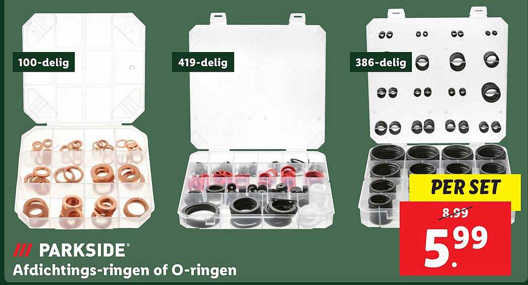 Parkside Afdichtings-Ringen Of O-Ringen Aanbieding bij Lidl ...