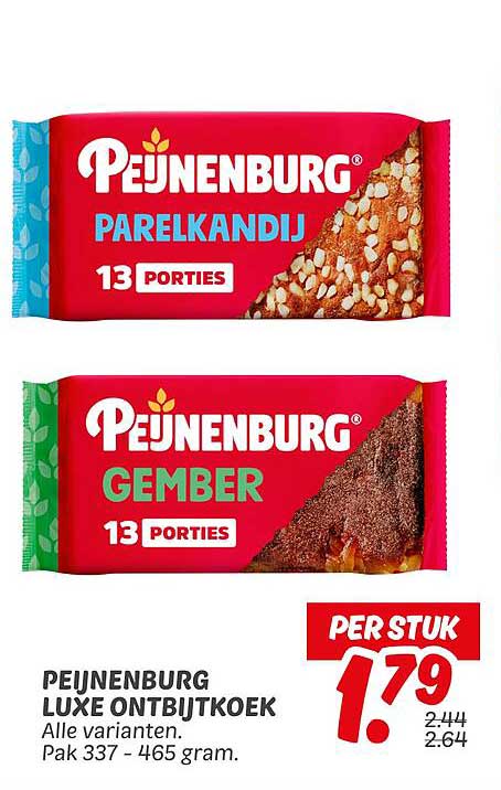 Peijnenburg Luxe Ontbijtkoek Aanbieding bij Dekamarkt - FolderFeest.nl
