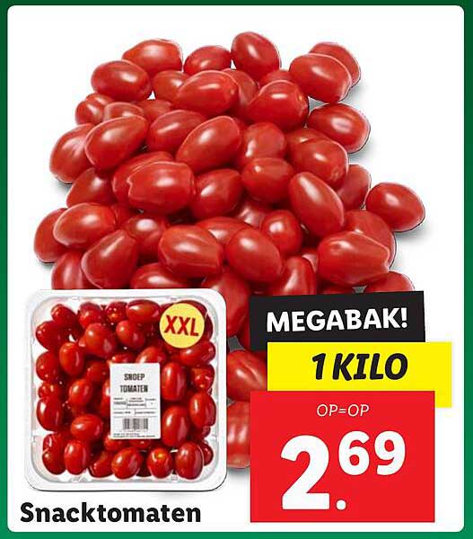 Snacktomaten aanbieding bij Lidl