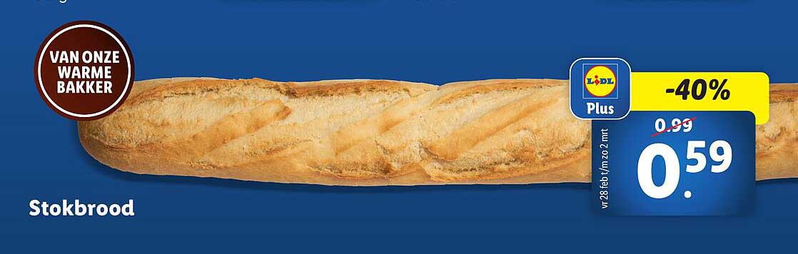 Stokbrood aanbieding bij Lidl