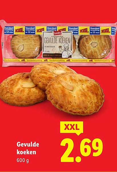 Gevulde Koeken Aanbieding bij Lidl - FolderFeest.nl