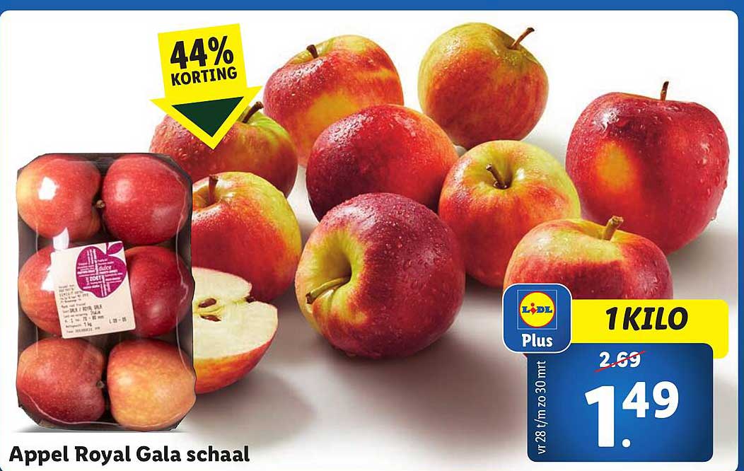 Appel Royal Gala Schaal aanbieding bij Lidl