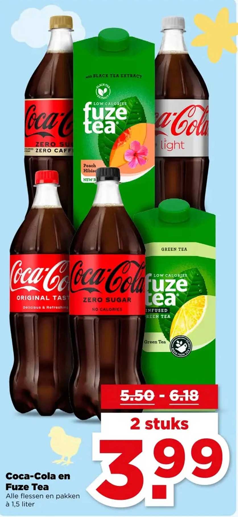 Coca-Cola En Fuze Tea Aanbieding bij PLUS - FolderFeest.nl
