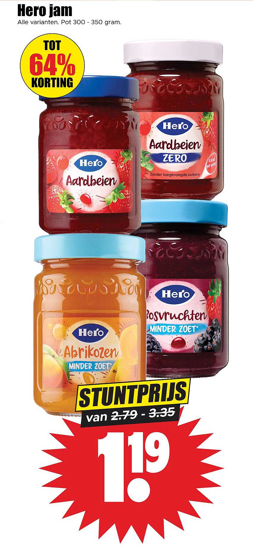 Hero Jam Aanbieding bij Dirk - FolderFeest.nl