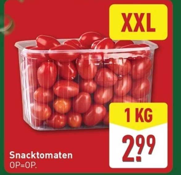 Snacktomaten Aanbieding bij ALDI - FolderFeest.nl