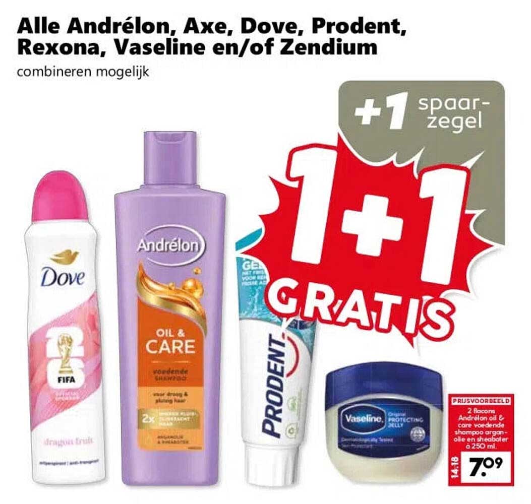 Alle Andrélon, Axe, Dove, Prodent, Rexona, Vaseline En/Of Zendium ...