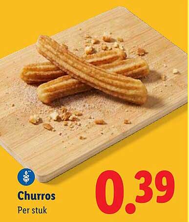 Churros Per Stuk Aanbieding bij Lidl - FolderFeest.nl