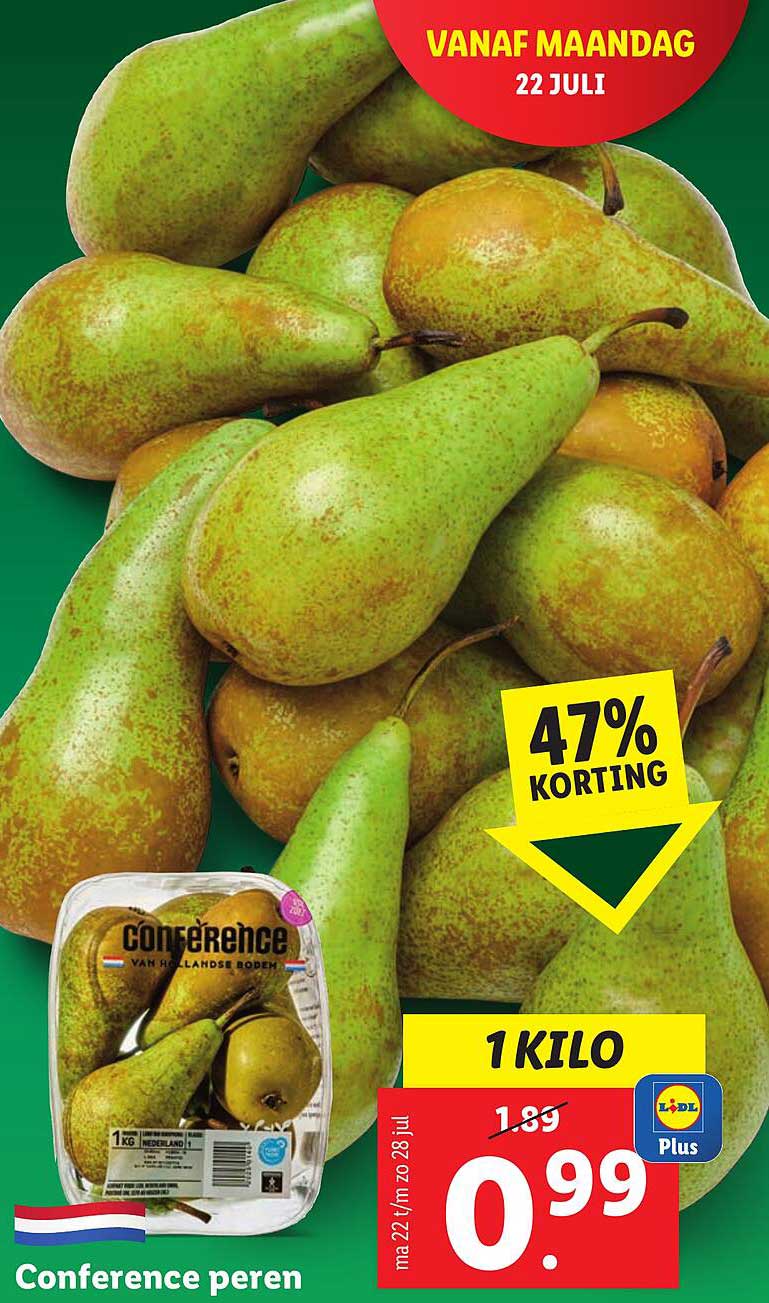 Conference Peren aanbieding bij Lidl