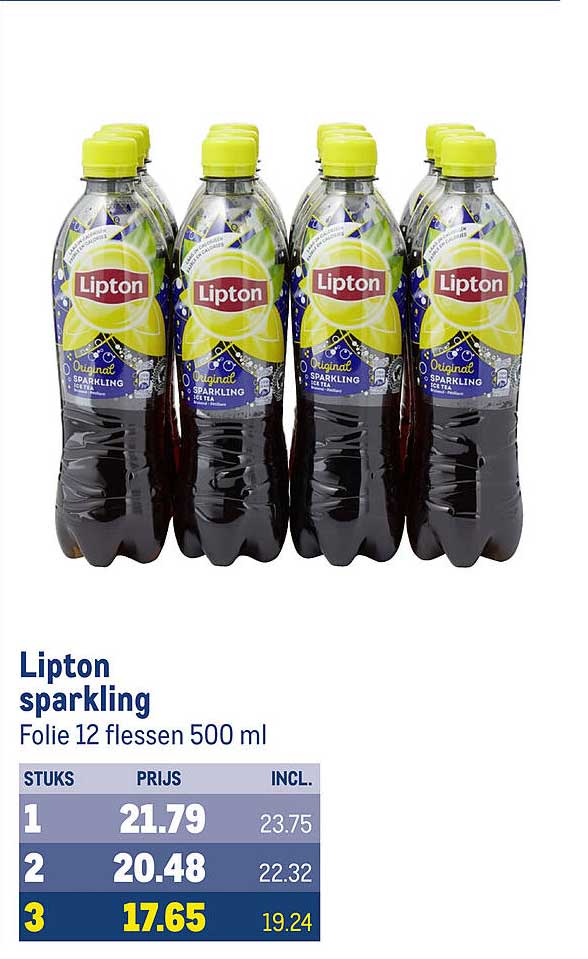 Lipton Sparkling Aanbieding bij Makro - FolderFeest.nl