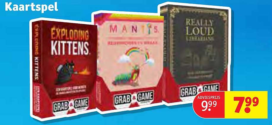 Exploding Kittens Mantis Really Loud Librarians aanbieding bij Kruidvat
