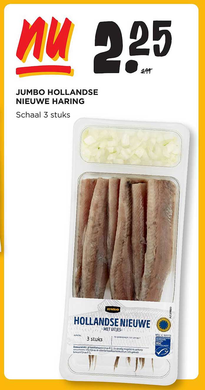 Jumbo Hollandse Nieuwe Haring aanbieding bij Jumbo