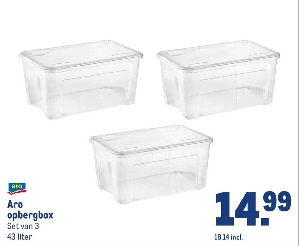 Aro Opbergbox aanbieding bij Makro