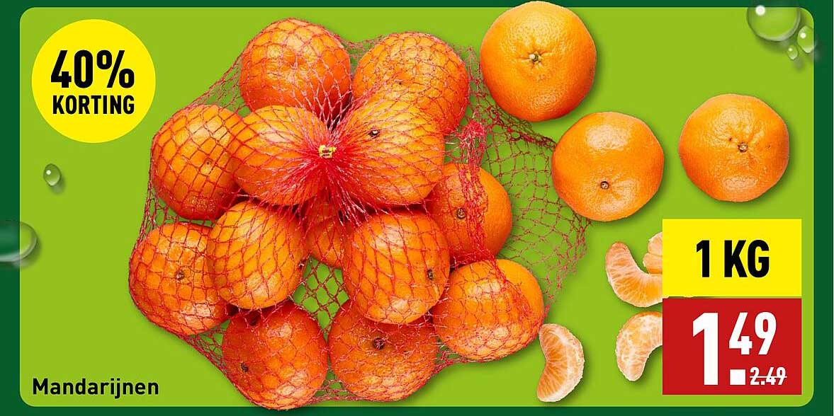 Mandarijnen aanbieding bij ALDI
