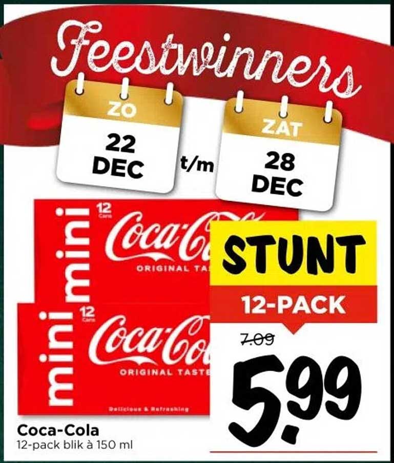 Coca-Cola 12-Pack aanbieding bij Vomar