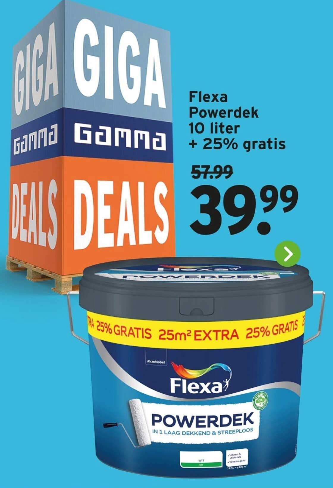 Flexa Powerdek aanbieding bij GAMMA