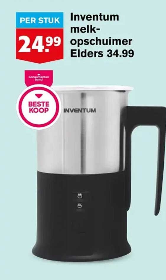 Inventum Melkopschuimer Aanbieding bij Hoogvliet - FolderFeest.nl