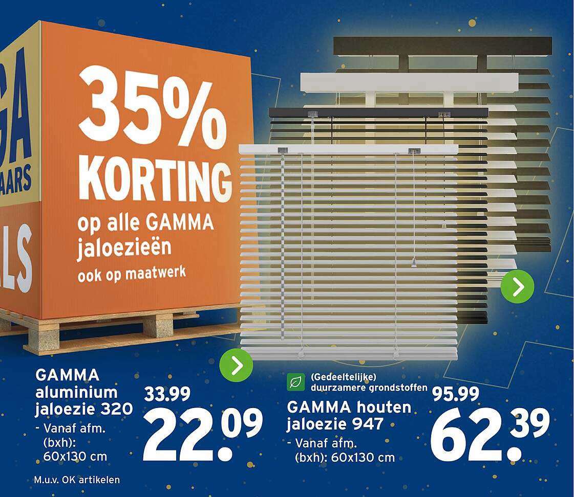 35% Korting Op Alle Gamma Jaloezieën Ook Op Maatwerk Aanbieding bij ...