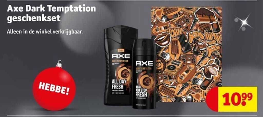 Axe Dark Temptation Geschenkset Aanbieding bij Kruidvat - FolderFeest.nl