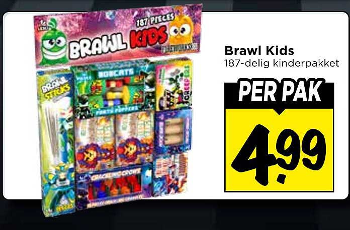 Brawl Kids 187-Delig Kinderpakket Aanbieding bij Vomar - FolderFeest.nl