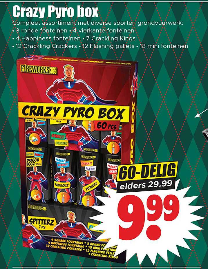 Crazy Pyro Box Aanbieding bij Dirk - FolderFeest.nl