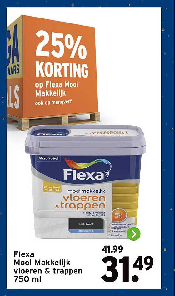 Flexa Mooi Makkelijk Vloeren & Trappen 750 Ml Aanbieding bij GAMMA ...
