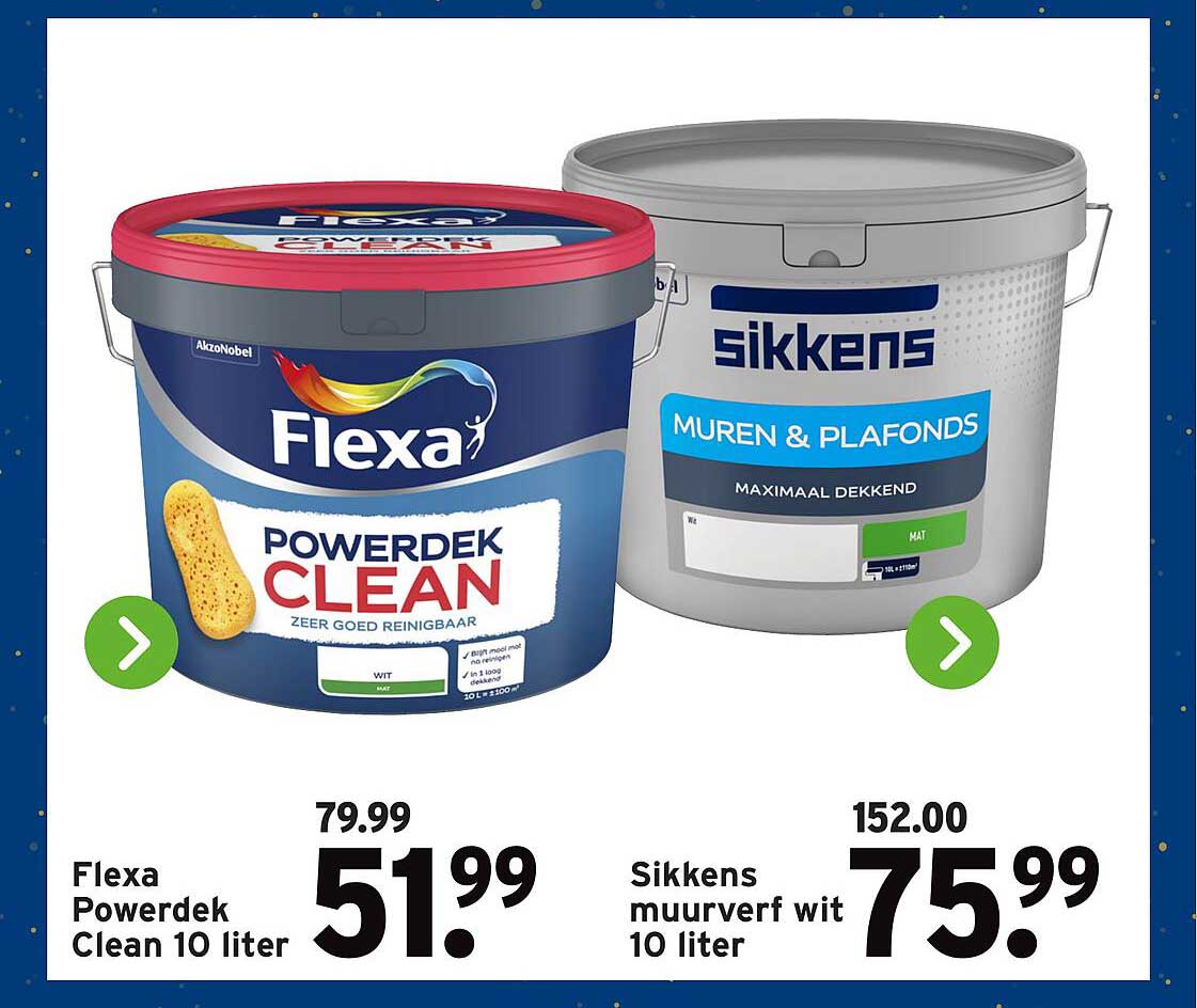 Flexa Powerdek Clean 10 Liter Aanbieding bij GAMMA - FolderFeest.nl