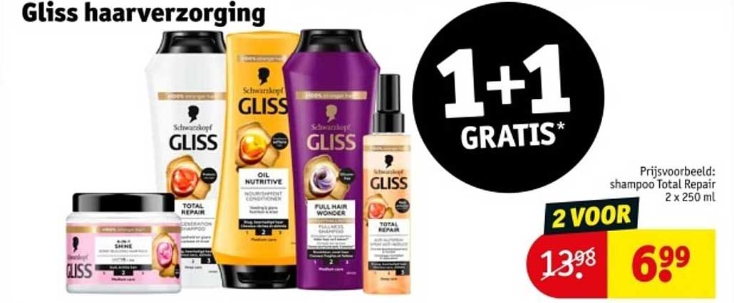 Gliss Haarverzorging Aanbieding bij Kruidvat - FolderFeest.nl