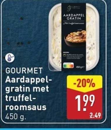 Gourmet Aardappel-Gratin Met Truffel-Roomsaus 450 G. Aanbieding bij ...