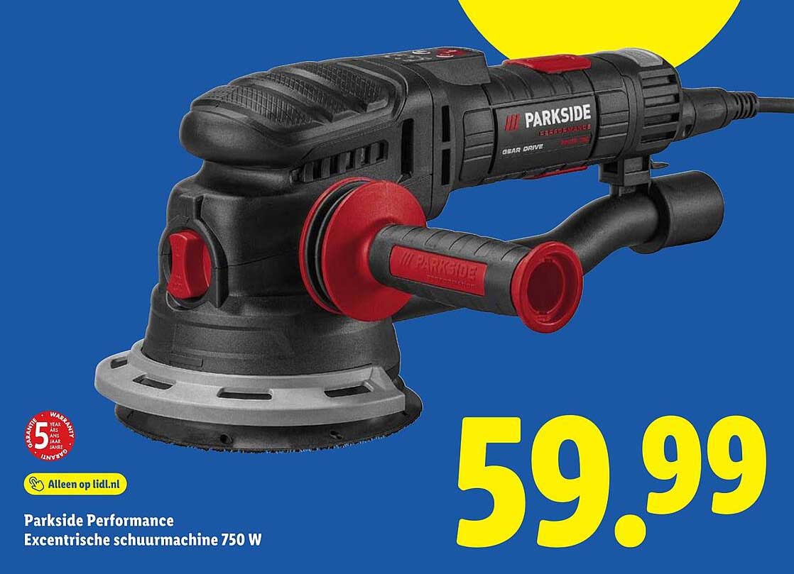 Parkside Performance Excentrische Schuurmachine 750 W Aanbieding bij ...