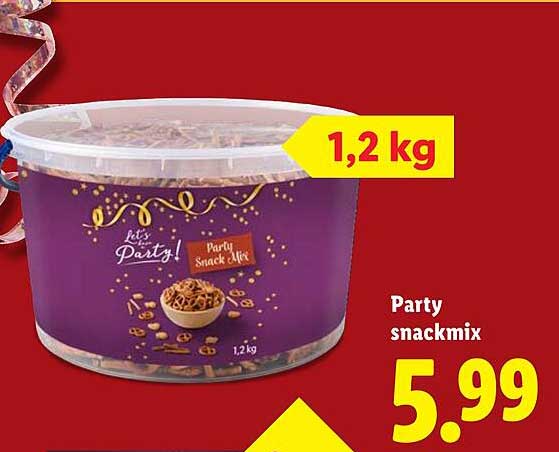 Party Snackmix Aanbieding bij Lidl - FolderFeest.nl