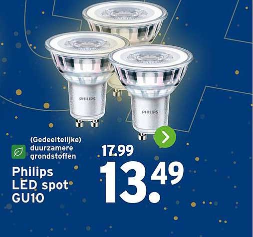 Philips Led Spot Gu10 Aanbieding bij GAMMA - FolderFeest.nl
