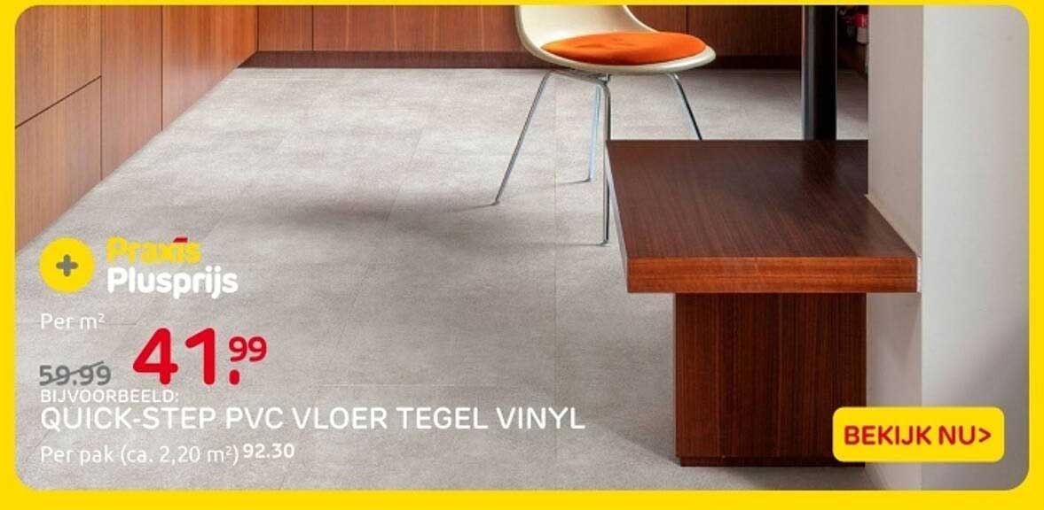 Quick-Step Pvc Vloer Tegel Vinyl Aanbieding bij Praxis - FolderFeest.nl