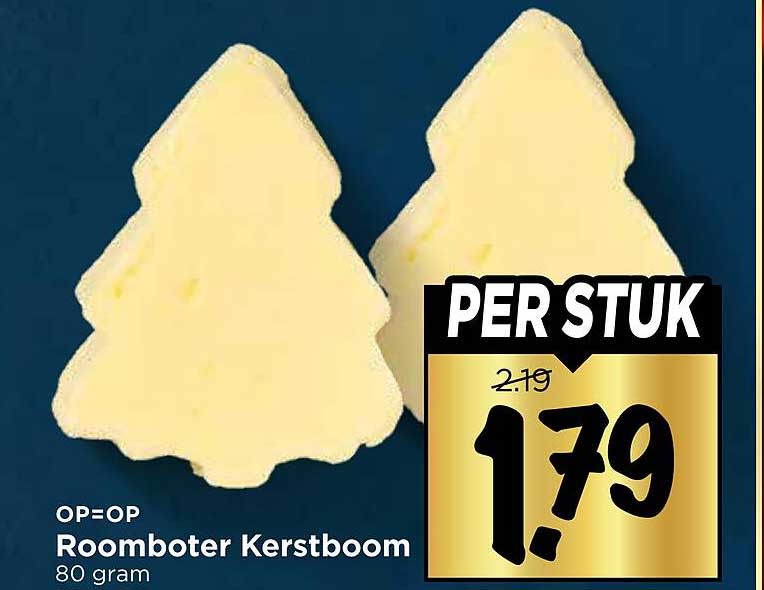 Roomboter Kerstboom Aanbieding bij Vomar - FolderFeest.nl