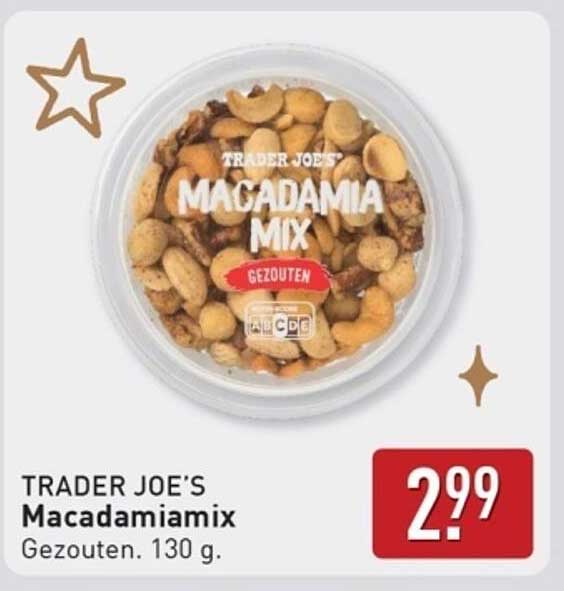 Trader Joe's Macadamiamix Aanbieding bij ALDI - FolderFeest.nl