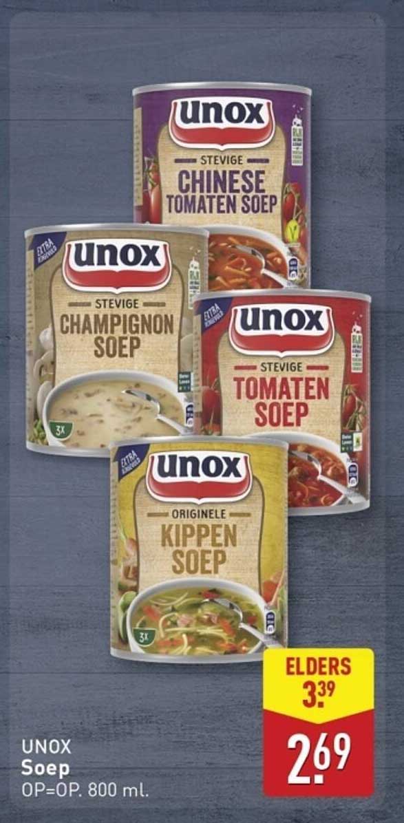 Unox Soep Aanbieding bij ALDI - FolderFeest.nl