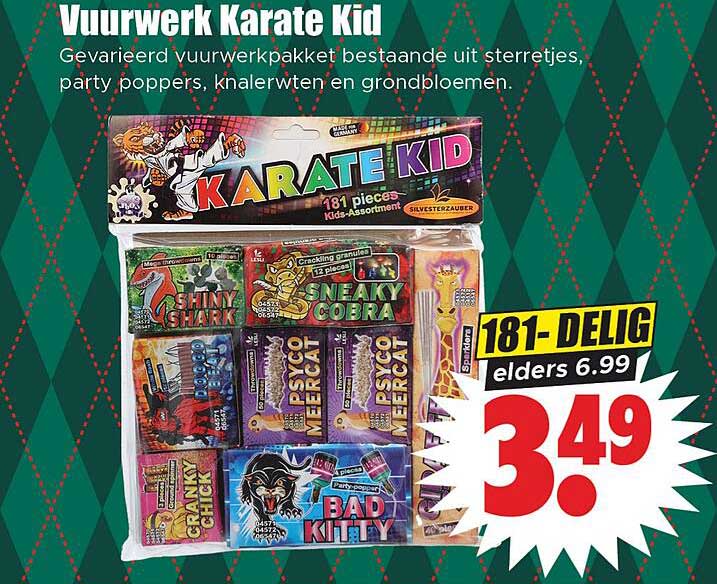 Vuurwerk Karate Kid Aanbieding bij Dirk - FolderFeest.nl