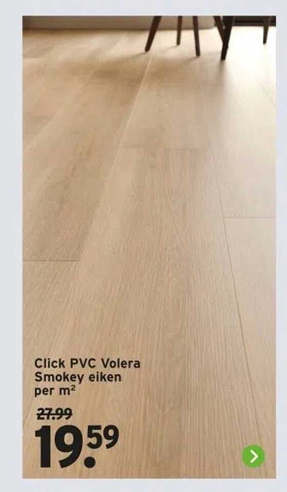 Click Pvc Volera Smokey Eiken Per M² aanbieding bij GAMMA