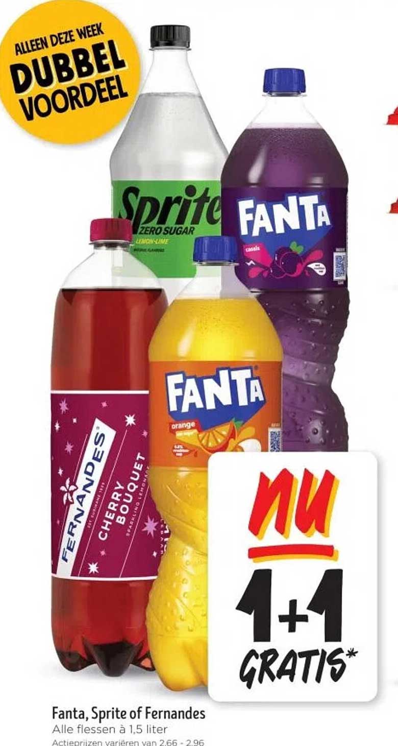 Fanta, Sprite Of Fernandes Aanbieding bij Jumbo - FolderFeest.nl