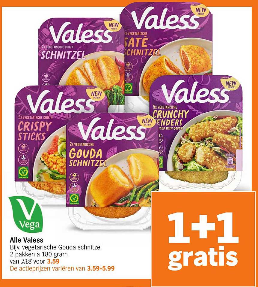 Valess 1+1 Gratis Aanbieding bij Albert Heijn - FolderFeest.nl