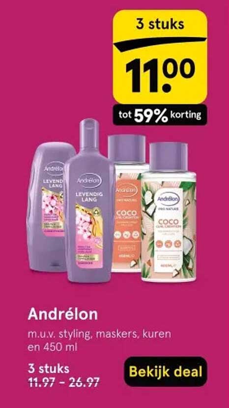 Andrélon aanbieding bij Etos