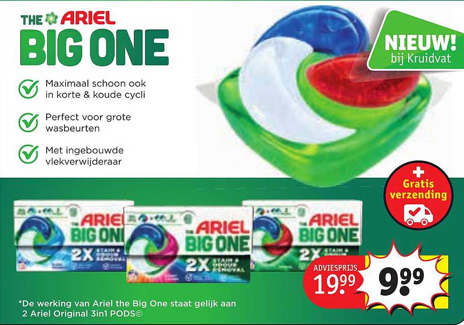 Ariel Big One aanbieding bij Kruidvat